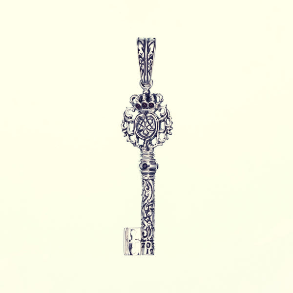 antique key design